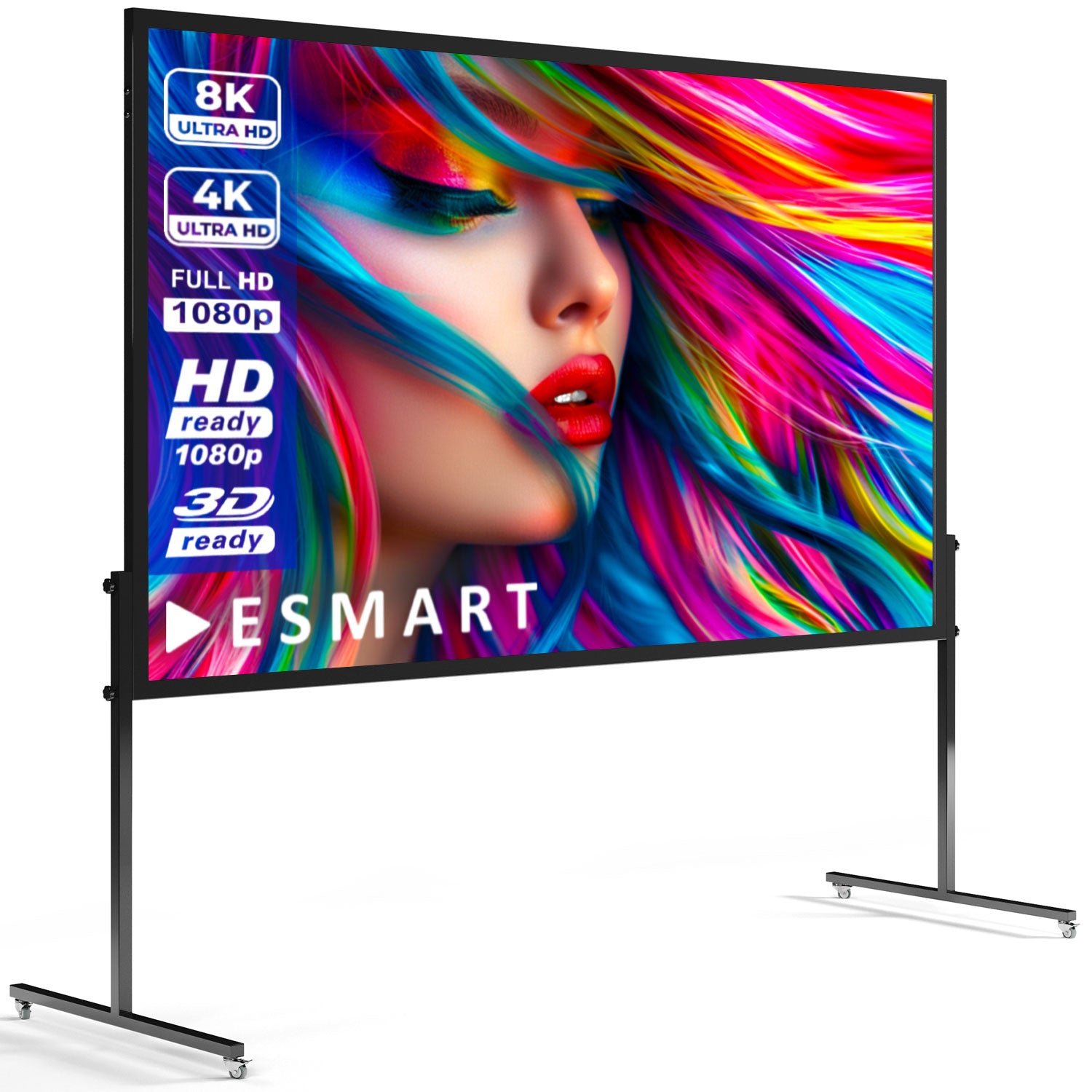 ESMART Economy EXA mobile Lightweight Faltrahmenleinwand auf Rollen ...
